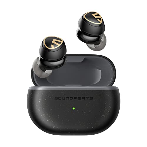 SoundPEATS Mini Pro HS Wireless Earbuds with Hi-Res Audio and LDAC Tech, Hybrid Active Noise Cancelling Bluetooth 5.2 Earphones, 6 Mics and ENC for Clear Calls, 28 Hours of Playtime, 70ms Game Mode