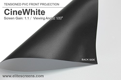 Elite Screens Lunette 2 Series, 115-inch Diagonal 2.35:1, Curved Home Theater Fixed Frame Projector Screen, CURVE235-115W2, CineWhite, 115"" diag. 2.35:1"