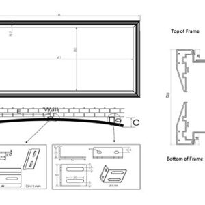 Elite Screens Lunette 2 Series, 115-inch Diagonal 2.35:1, Curved Home Theater Fixed Frame Projector Screen, CURVE235-115W2, CineWhite, 115"" diag. 2.35:1"