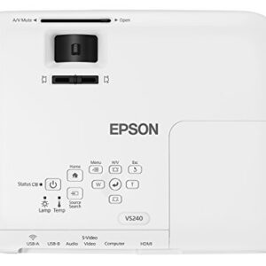 Epson VS240 SVGA 3LCD Projector 3000 Lumens Color Brightness