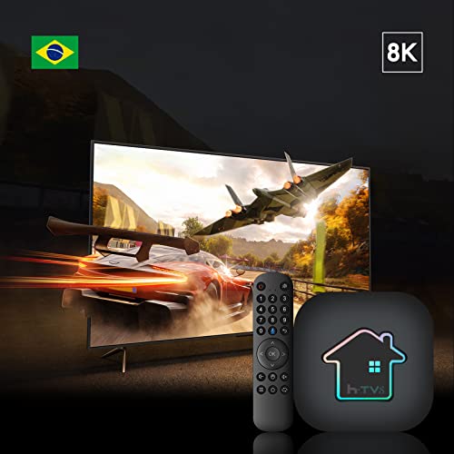 BETTER TV,BETTER LIFE! 2023 Newest H8 HTV8, HTV 7 Updated Box IPTV Brazil More Videos 8K HDR Image Android 9 HDMI 2.0 LAN Multi-Media