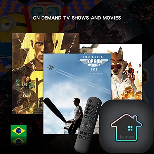 BETTER TV,BETTER LIFE! 2023 Newest H8 HTV8, HTV 7 Updated Box IPTV Brazil More Videos 8K HDR Image Android 9 HDMI 2.0 LAN Multi-Media