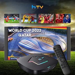 BETTER TV,BETTER LIFE! 2023 Newest H8 HTV8, HTV 7 Updated Box IPTV Brazil More Videos 8K HDR Image Android 9 HDMI 2.0 LAN Multi-Media