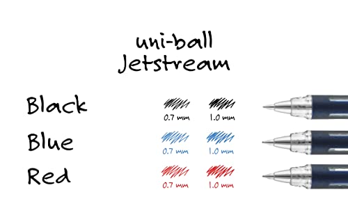 Uni-Ball 33921 Jetstream Ballpoint Pens, Bold Point (1.0mm), Black, 12 Count