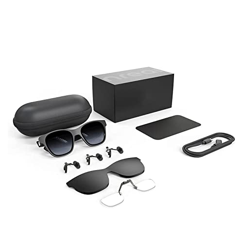 KSHAAR 2022 Compatible with Nreal Air Smart AR Glasses Portable HD Private Giant Screen Viewing Mobile Computer Screen Projection Glasses (Size : Set Two)