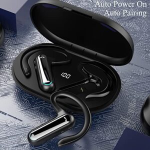 Luisport Open Ear Bluetooth Headphones Wireless Earphones Bluetooth Earbuds Wireless Earbuds Bluetooth Earphones Wireless Earphones (FW5-Black)