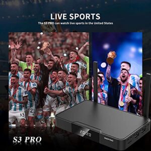 S3Pro S3 pro 2023 The Upgraded Version of English TV Box Support Bluethooth