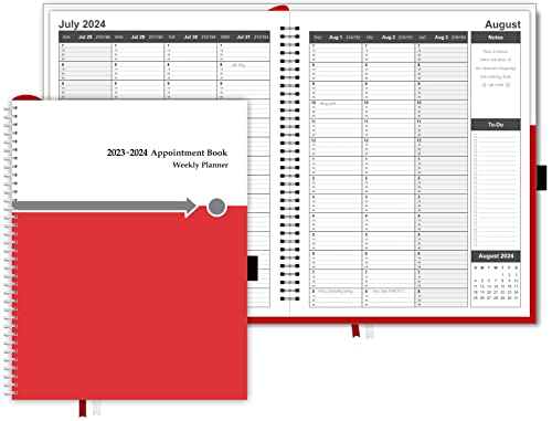 Appointment Book 2023 2024 Daily & Hourly 15 minutes, Schedule Planner Book by Strive Zen, HARDCOVER, Large, 8.5" x 11", Hourly, Weekly Planner, Monthly Planner, 18 Months, January 2023- July 2024