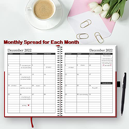 Appointment Book 2023 2024 Daily & Hourly 15 minutes, Schedule Planner Book by Strive Zen, HARDCOVER, Large, 8.5" x 11", Hourly, Weekly Planner, Monthly Planner, 18 Months, January 2023- July 2024