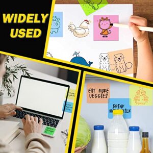 ZAUBETH Transparent Sticky Notes Pads - 800 Pcs Waterproof Self-Adhesive Pad,Translucent Sticky Notes Suitable for Reading、Studying、 Home、Office、School，Sticks Securely，Removes Cleanly (3"x3")