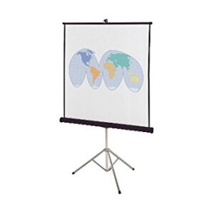 Quartet Portable Tripod Projection Screen, 70 x 70 Inches, High-Resolution, Matte Surface (570S)