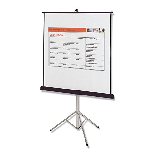 Quartet Portable Tripod Projection Screen, 70 x 70 Inches, High-Resolution, Matte Surface (570S)