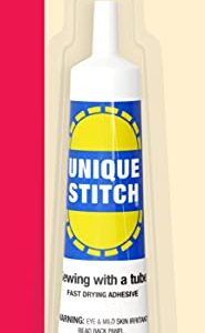 Dritz 398 Unique Stitch Stitchless Sewing Liquid Adhesive, Clear, 1.25-Fluid Ounce