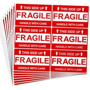 3x5 Inch Fragile Stickers for Shipping, 198 Pcs Fragile Stickers, Strong Adhesive Fragile Labels, Handle with Care Stickers for Shipping, Fragile Stickers for Moving