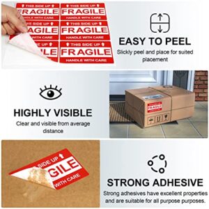 3x5 Inch Fragile Stickers for Shipping, 198 Pcs Fragile Stickers, Strong Adhesive Fragile Labels, Handle with Care Stickers for Shipping, Fragile Stickers for Moving