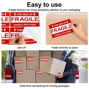 3x5 Inch Fragile Stickers for Shipping, 198 Pcs Fragile Stickers, Strong Adhesive Fragile Labels, Handle with Care Stickers for Shipping, Fragile Stickers for Moving