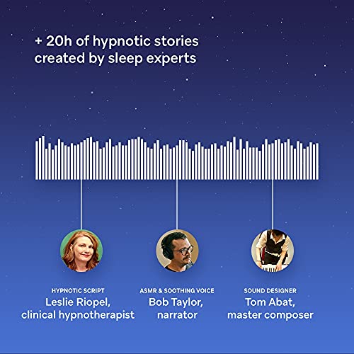 HoomBand | Bluetooth Sleep Headphones | Headband for Sleep, Travel, Meditation | Free Access to Hypnotic Stories and Sounds Created by Sleep Experts | Charging Cable Included