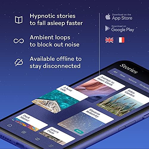 HoomBand | Bluetooth Sleep Headphones | Headband for Sleep, Travel, Meditation | Free Access to Hypnotic Stories and Sounds Created by Sleep Experts | Charging Cable Included