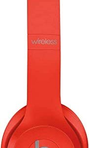 Beats Solo3 Wireless On-Ear Headphones - Citrus Red (Renewed)