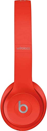 Beats Solo3 Wireless On-Ear Headphones - Citrus Red (Renewed)