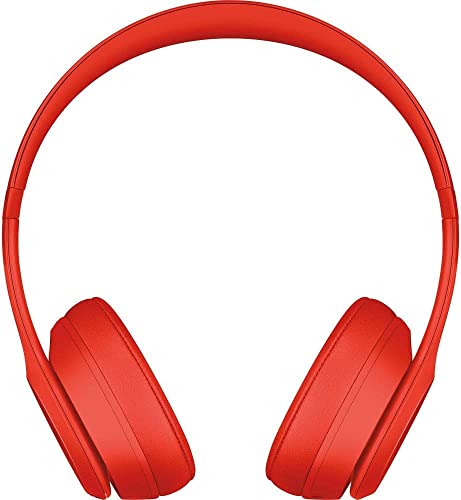 Beats Solo3 Wireless On-Ear Headphones - Citrus Red (Renewed)