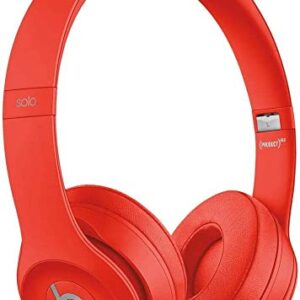 Beats Solo3 Wireless On-Ear Headphones - Citrus Red (Renewed)