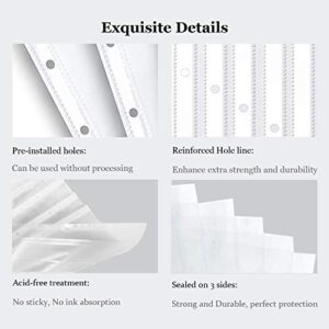 Teskyer Sheet Protectors 8.5 x 11 Inches, Clear Page Protectors for 3 Ring Binder, Letter Size Plastic Sleeves for Binders