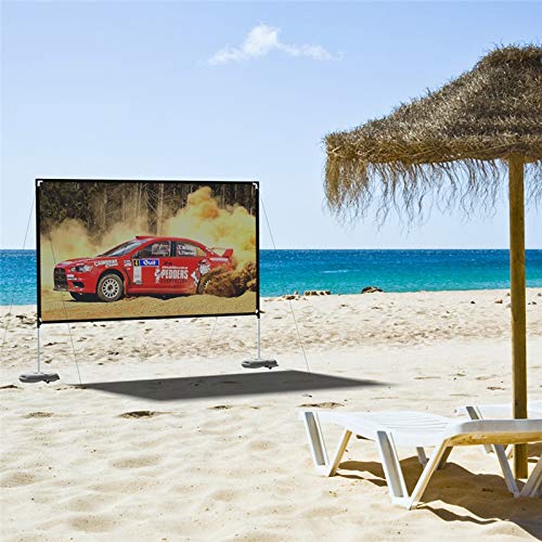 n/a Outdoor Projector Screen with Stand 100 Inch 16:9 8K 4K HD 3D Fast Folding Portable Indoor Projection Screen