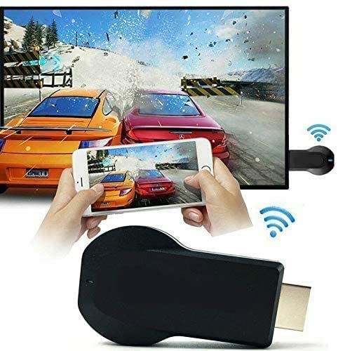 HomeSweety HDMI Wireless Display Adapter 4K, WiFi Mobile Screen Mirroring Receiver Dongle to TV/Projector Receiver Support Compatible with Windows Android Mac iOS, Black