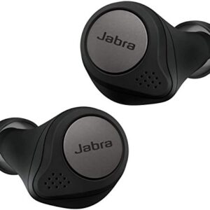 Jabra Elite Active 75t True Wireless Bluetooth Earbuds, Titanium Black – Wireless Earbuds for Running and Sport, Charging Case Included, 24 Hour Battery, Active Noise Cancelling Sport Earbuds