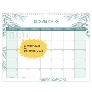 Calendar 2023 - 12 Month Wall Calendar From January 2023 to December 2023.15" X 11.8" Large Twin-Wire Binding Monthly Weekly Planner Academic Calendar