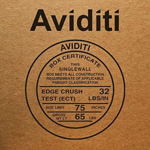 AVIDITI Moving Boxes Medium 12"L x 10"W x 8"H, 25-Pack | Corrugated Cardboard Box for Packing, Shipping and Storage 12108