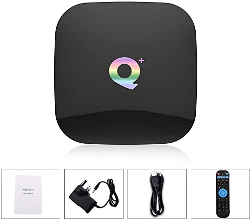 Q Plus Android 10.0 TV Box, Android Box 4GB RAM 32GB ROM H616 Quad Core USB 2.0 2.4G WiFi Support 6K 3D/H.265 Smart TV Box