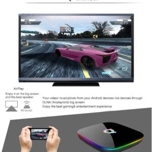 Q Plus Android 10.0 TV Box, Android Box 4GB RAM 32GB ROM H616 Quad Core USB 2.0 2.4G WiFi Support 6K 3D/H.265 Smart TV Box