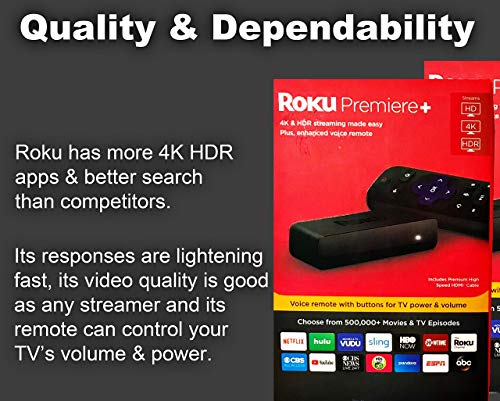 Roku Premiere+ 4K HDR Streaming Player