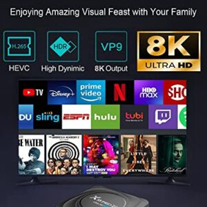 8K Android TV Box 11.0, RUPA Smart TV Box RK3566 4-Core 64 Bits, 4GB RAM 32GB ROM Android Box with 1000M LAN Dual WiFi 2.4G/5G, Support 8K/6K/4K 3D BT4.0 USB 3.0 Android TV Box