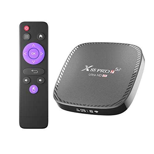 Android 10.0 TV Box, Android Box RAM 2GB ROM 16GB H313 Quad-Core Support 4K 2.4G/5.8G Dual WiFi HD 2.0 Ethernet