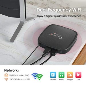 Android 10.0 TV Box, Android Box RAM 2GB ROM 16GB H313 Quad-Core Support 4K 2.4G/5.8G Dual WiFi HD 2.0 Ethernet