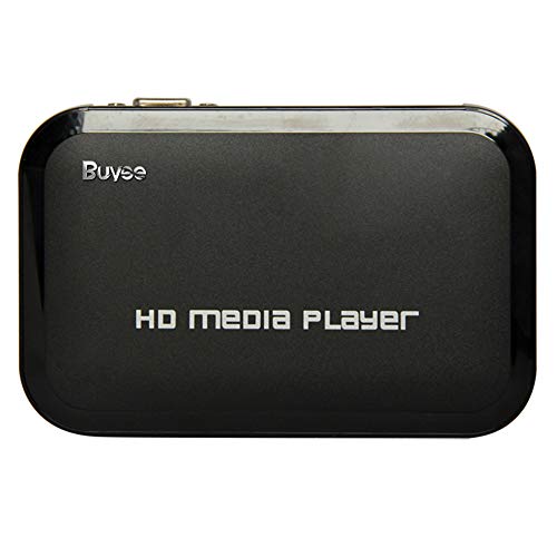 Buyee Portable HD for 1080P Resolution Multi Media Player 3 Outputs Hdmi, Vga, Av, 2 Inputs Sd Card