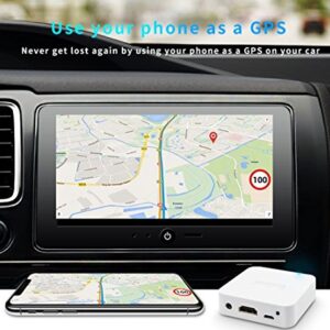 SmartSee Car WiFi Display Box, Airplay DLNA Miracast Screen Mirroring from Smart Phones to Car Screen Wirelessly, with HDMI and RCA(CVBS) Output GPS Navigation