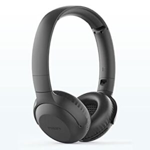 Philips UpBeat UH202 Wireless Bluetooth On Ear Stereo Headphone, with up to 15 Hours Playtime and Flat Folding (TAUH202BK)