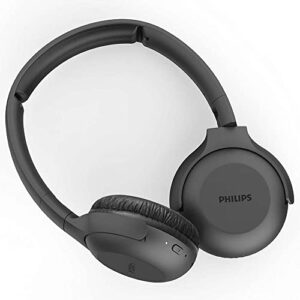 Philips UpBeat UH202 Wireless Bluetooth On Ear Stereo Headphone, with up to 15 Hours Playtime and Flat Folding (TAUH202BK)