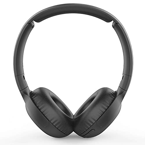 Philips UpBeat UH202 Wireless Bluetooth On Ear Stereo Headphone, with up to 15 Hours Playtime and Flat Folding (TAUH202BK)