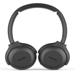 Philips UpBeat UH202 Wireless Bluetooth On Ear Stereo Headphone, with up to 15 Hours Playtime and Flat Folding (TAUH202BK)