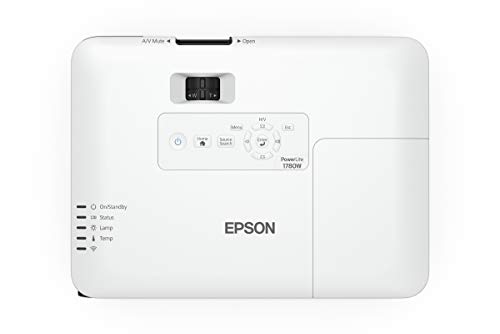 Epson V11H795020 PowerLite 1780W LCD Projector, White