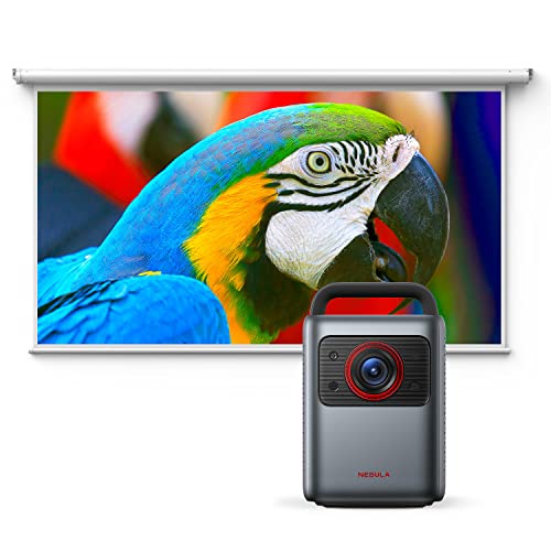 NEBULA Cosmos Laser 4K Projector with Nebula 100-Inch Projector Screen for Home, Office, and Classroom