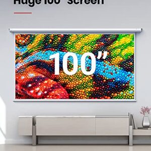 NEBULA Cosmos Laser 4K Projector with Nebula 100-Inch Projector Screen for Home, Office, and Classroom