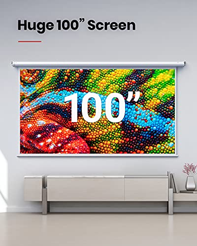 NEBULA Cosmos Laser 4K Projector with Nebula 100-Inch Projector Screen for Home, Office, and Classroom