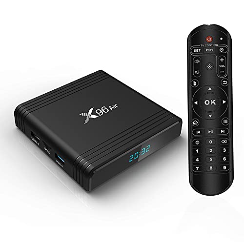 Xilibod Android 9.0 TV Box 4GB RAM/32GB ROM, Amlogic S905X3 64-bit Quad core ARM, G31 MP2 GPU Processor,H.265 Decoding 2.4G/5G Dual-Band WiFi Smart TV Box - Model No.: X96 Air 4GB 32GB