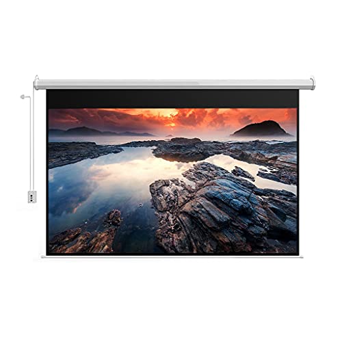 Annibells Home Theater 60" Projector Screen Portable Electric Projection Screen 170°Viewing Movie Screens 4K Fast Assembly Design-16:9